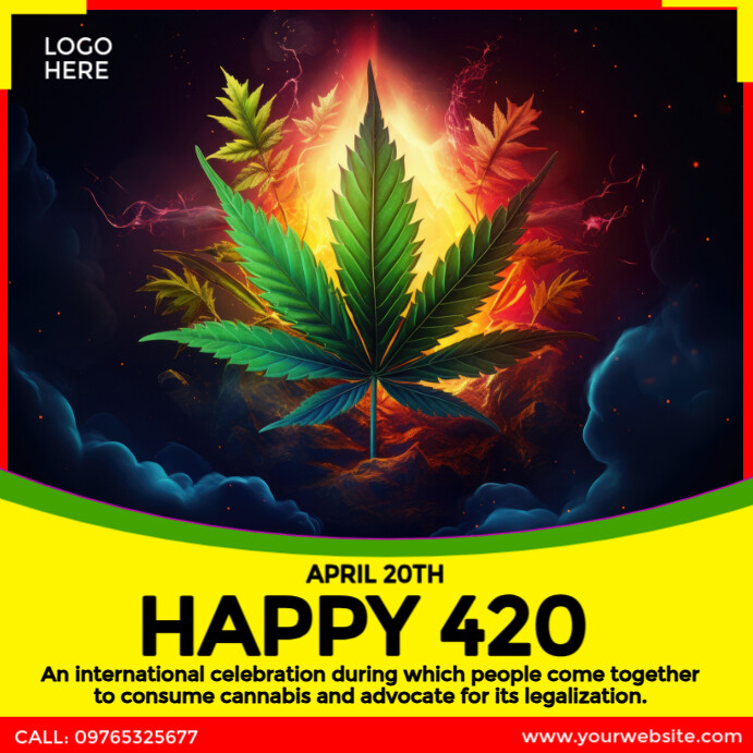 Copy of Happy 420 | PosterMyWall