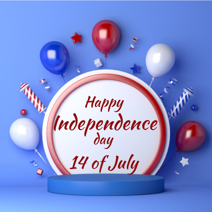 Happy 4th of July celebration day 2024 Templat | PosterMyWall