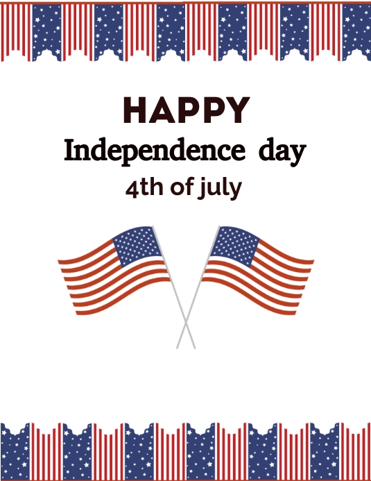 Plantilla de Happy 4th of July | PosterMyWall