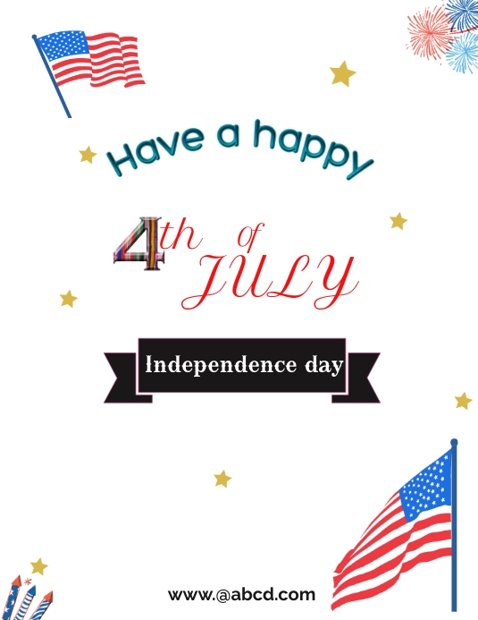 Modèle Happy 4th of July | PosterMyWall