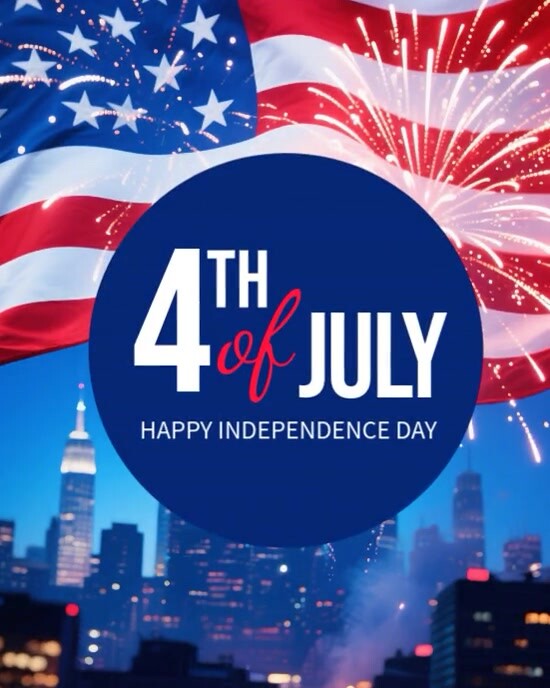 Happy 4th of july independence day banner ad Template | PosterMyWall