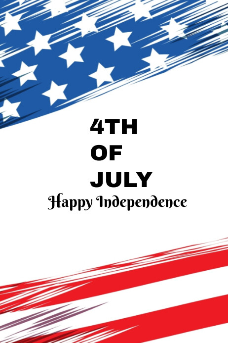 Happy 4th of July independence Template | PosterMyWall