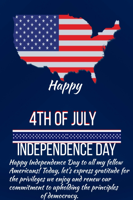 Plantilla de Happy 4Th of July Poster Design | PosterMyWall