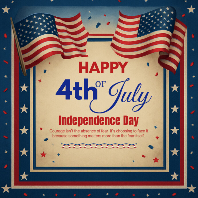 Happy 4th Of July Template Instagram Post | PosterMyWall