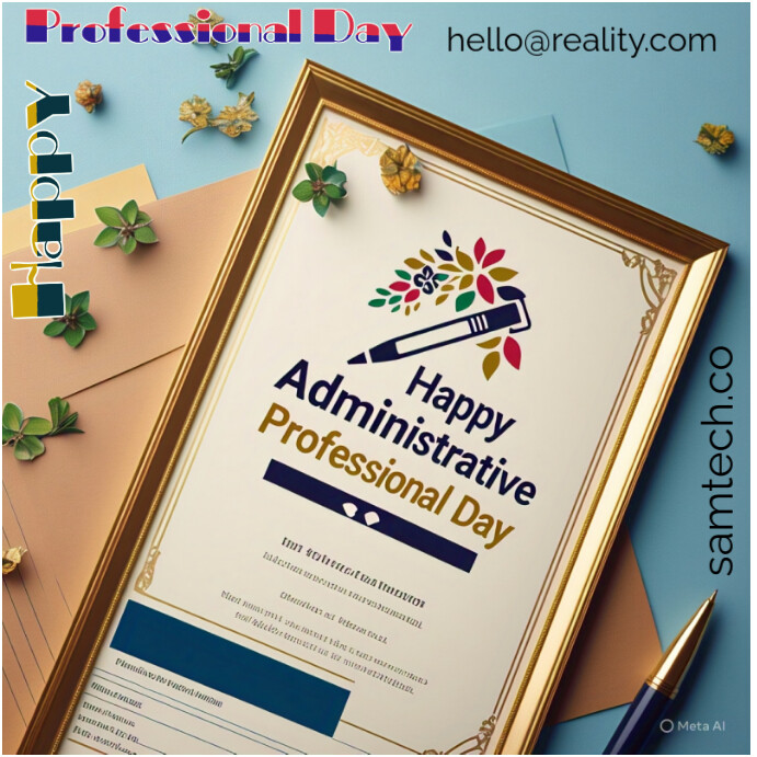 Happy Administrative professional Day Template | PosterMyWall