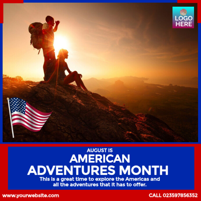 Happy American Adventures Month Template | PosterMyWall