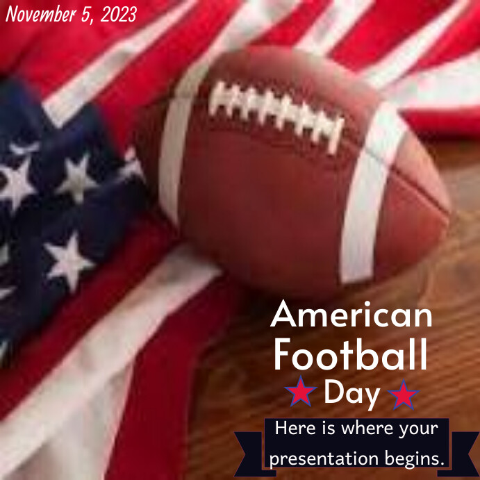 Modèle Happy American Football day instagram post | PosterMyWall