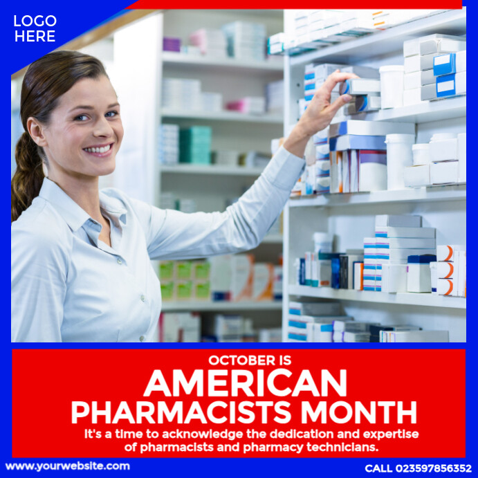 Happy American Pharmacists Month Template | PosterMyWall