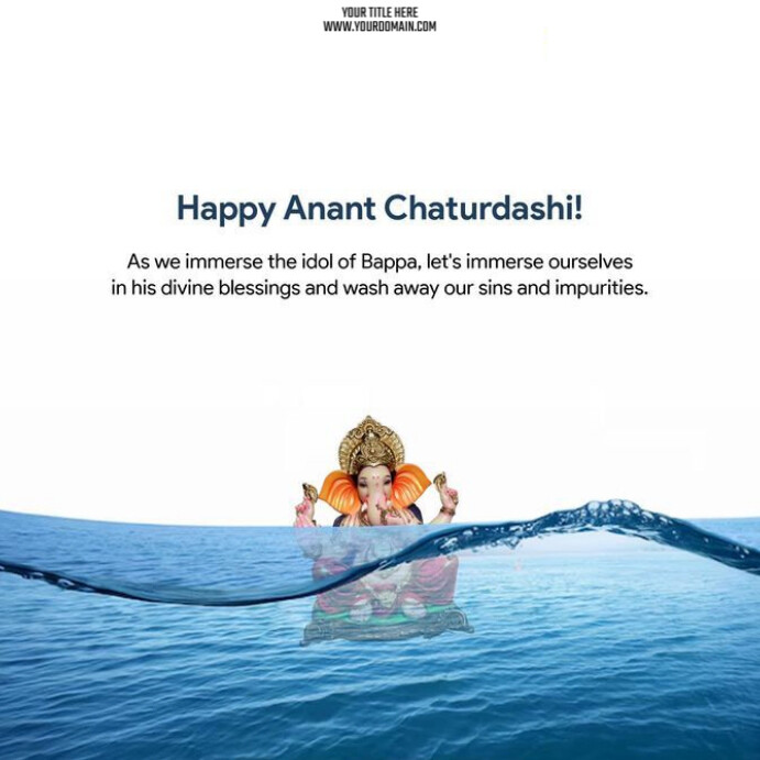 Happy Anant Chaturdashi Template | PosterMyWall