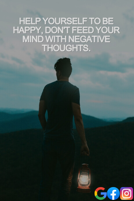HAPPY AND MIND QUOTE TEMPLATE | PosterMyWall