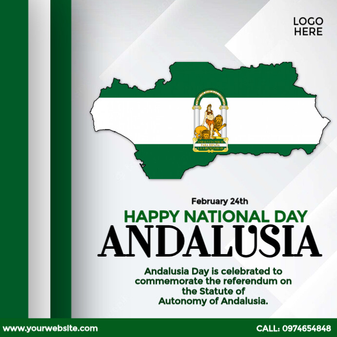 Copy of Happy Andalusia Day | PosterMyWall