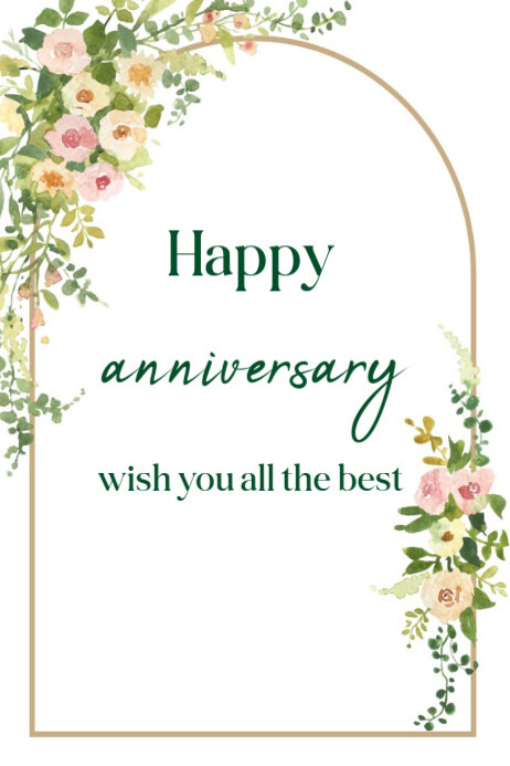 Happy Anniversary card Template | PosterMyWall