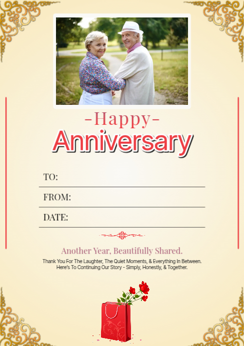 Happy Anniversary Card Template | PosterMyWall
