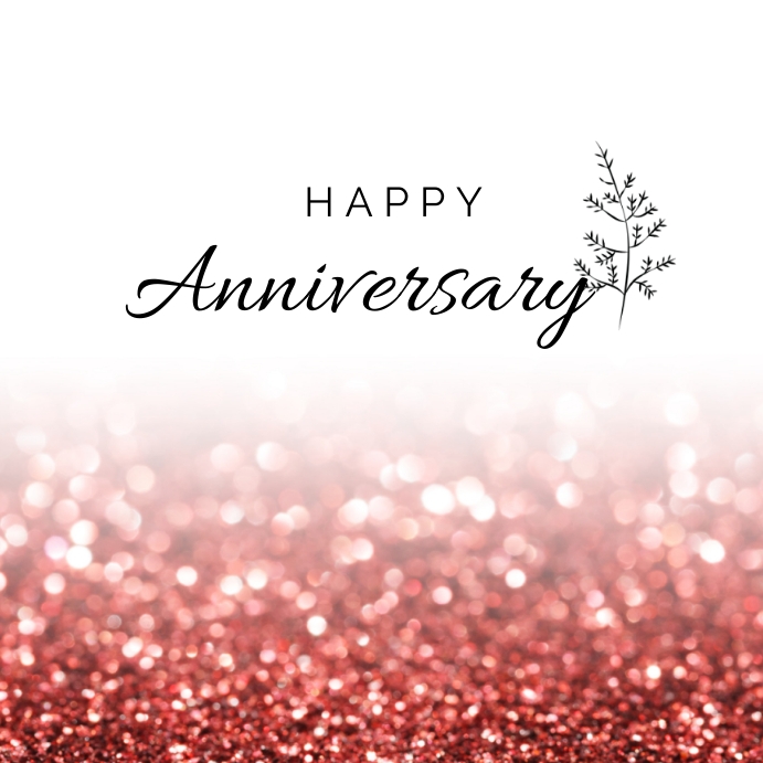 Plantilla de Happy anniversary Instagram post | PosterMyWall