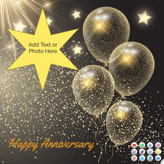 Happy Anniversary Poster Template | PosterMyWall