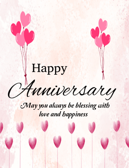 Plantilla de Happy Anniversary template 2025 | PosterMyWall