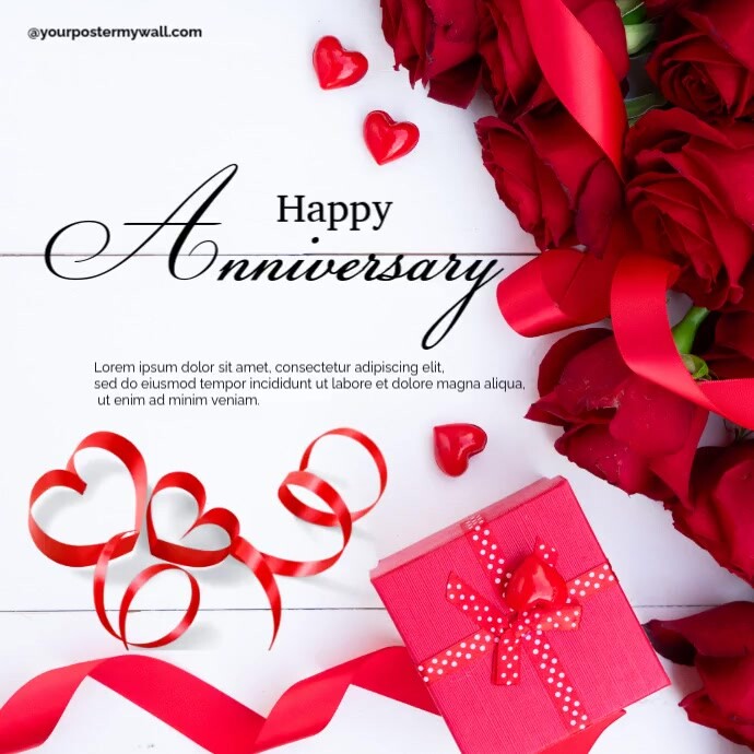 happy anniversary template | PosterMyWall