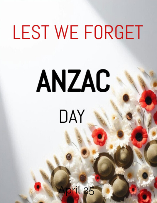 Copy of Happy anzac day flyer templates | PosterMyWall