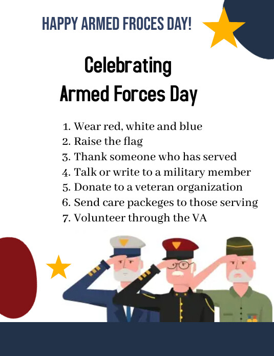 Copy of Happy armed forces day | PosterMyWall