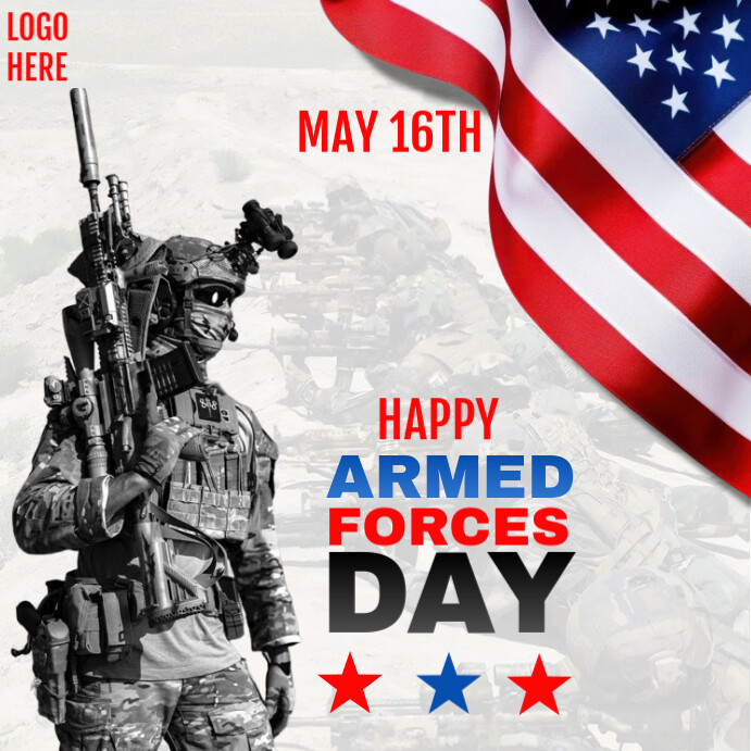 Happy Armed Forces Day Templat | PosterMyWall
