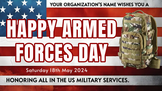 Happy armed forces day post flyer template | PosterMyWall