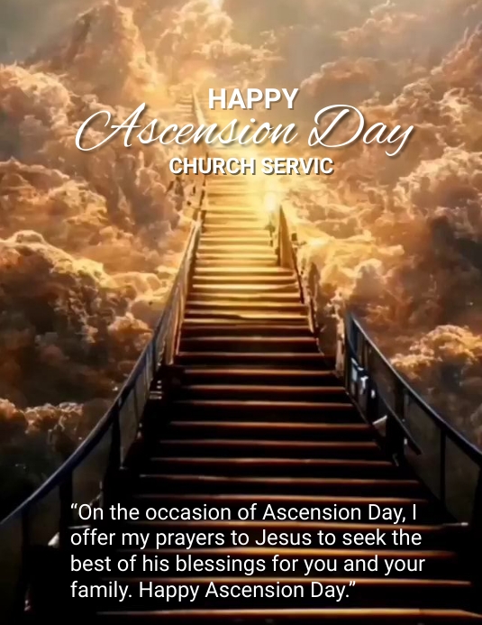 happy ascension day Template | PosterMyWall