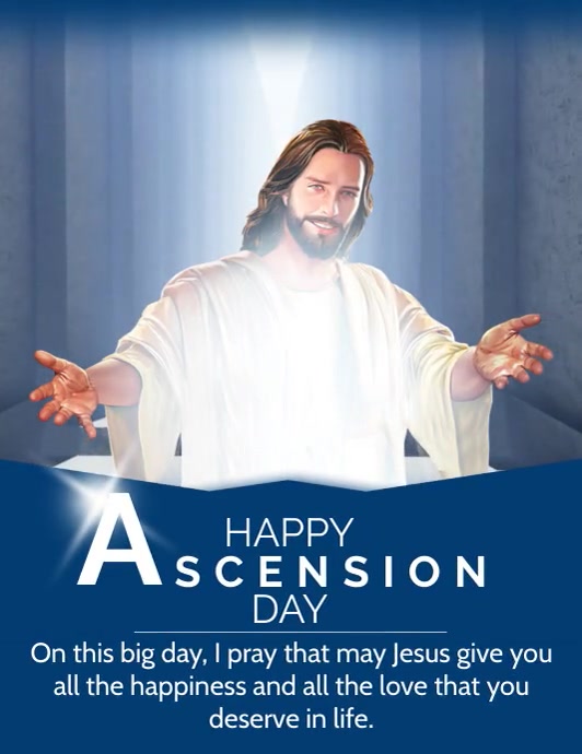 Copy of Happy Ascension Day Flyer | PosterMyWall