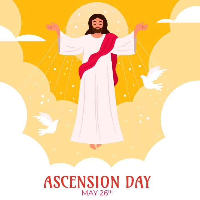 Happy ascension day poster design template | PosterMyWall