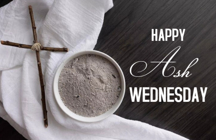 Copy of Happy Ash Wednesday Tabloid | PosterMyWall