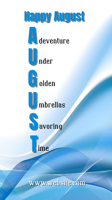 Copy of Happy August Instagram post | PosterMyWall