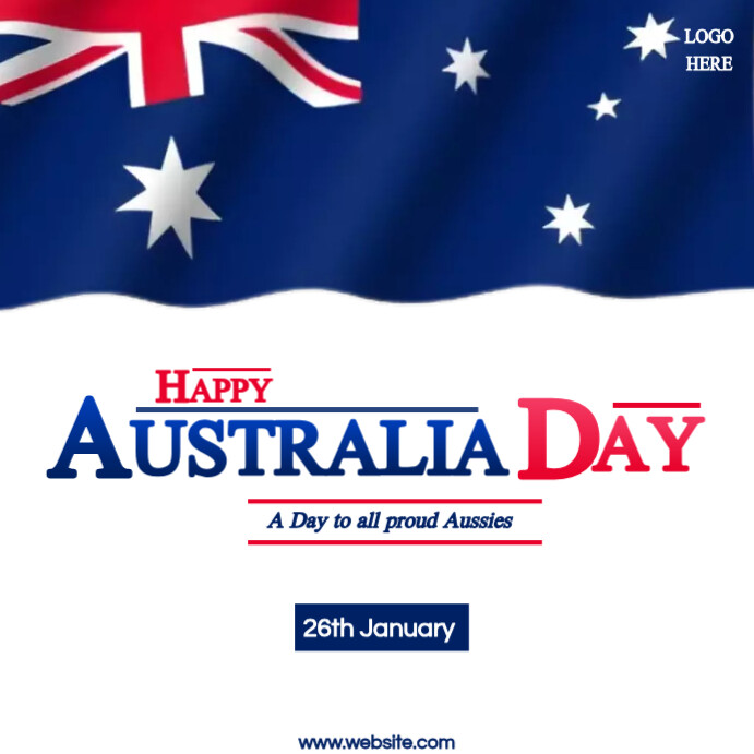 happy australia DAY DESIGN TEMPLATE (1) | PosterMyWall