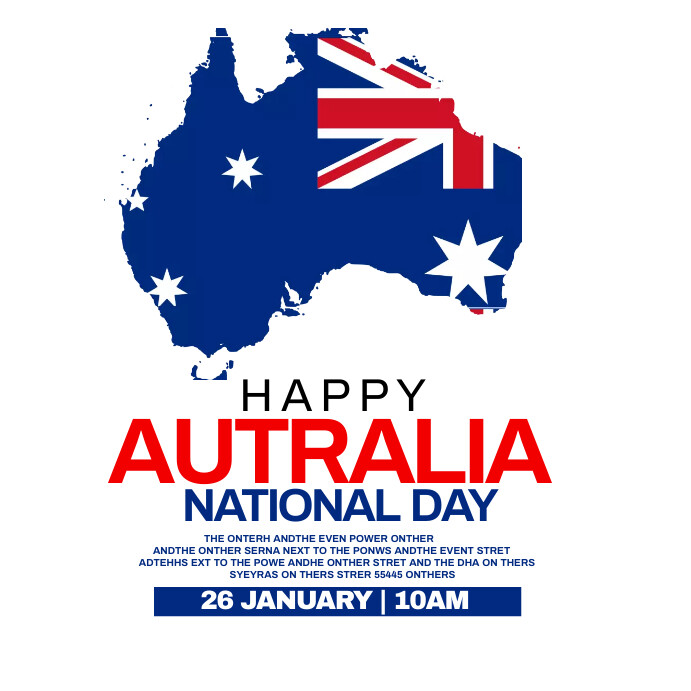 happy Australia Day Template | PosterMyWall