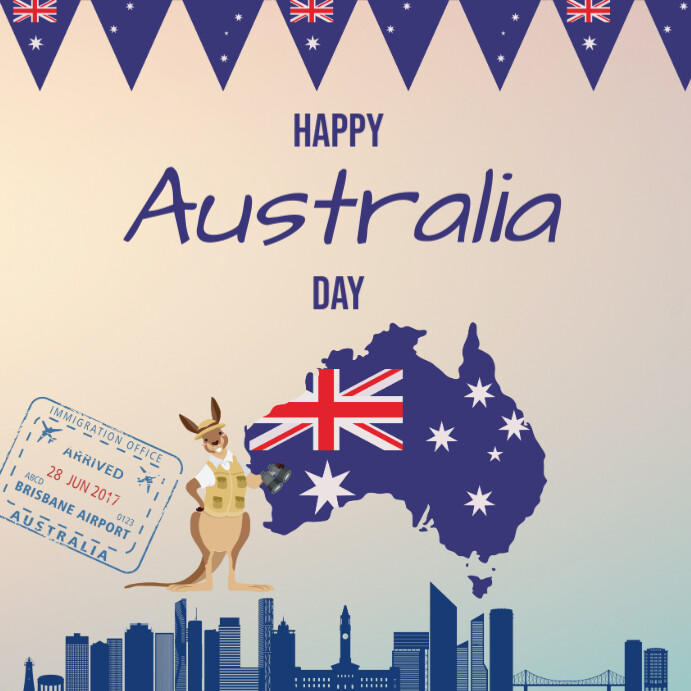 Happy Australia Day Template | PosterMyWall