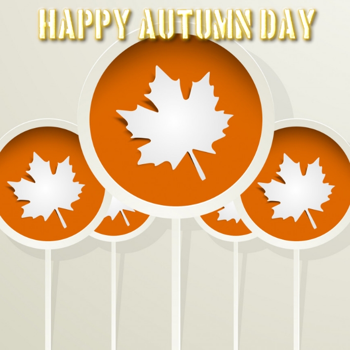 HAPPY AUTUMN DAY SEASON TEMPLATE | PosterMyWall