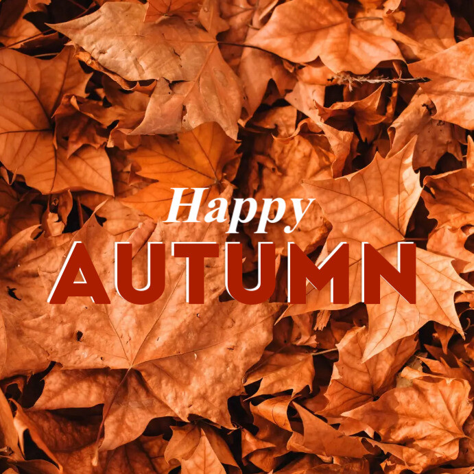 Happy Autumn Template | PosterMyWall