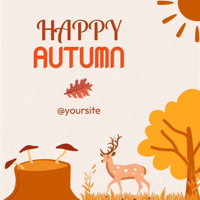 happy autumn Template | PosterMyWall