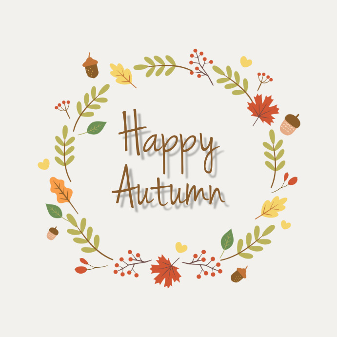 Happy Autumn Template | PosterMyWall