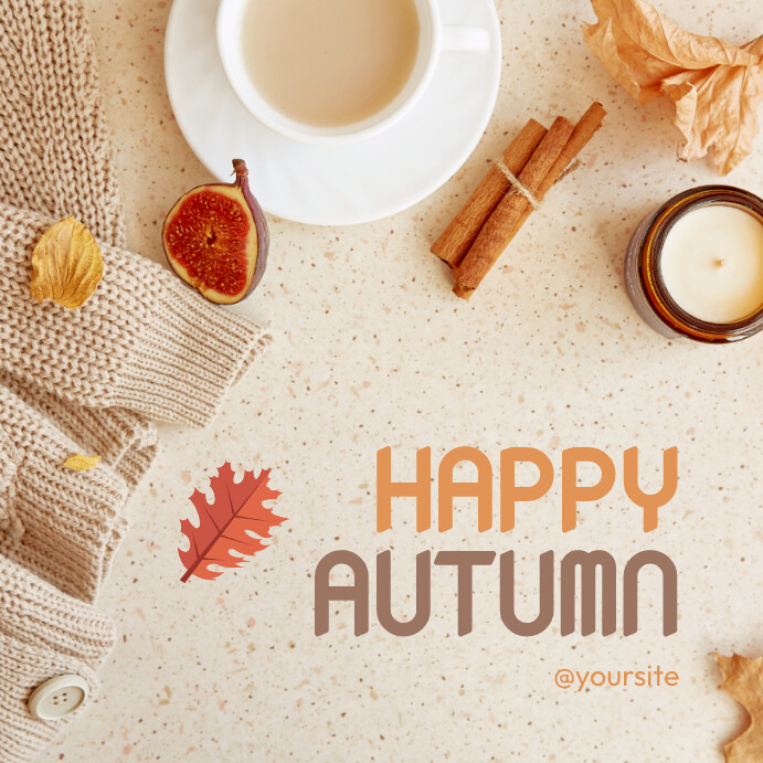 happy autumn Template | PosterMyWall