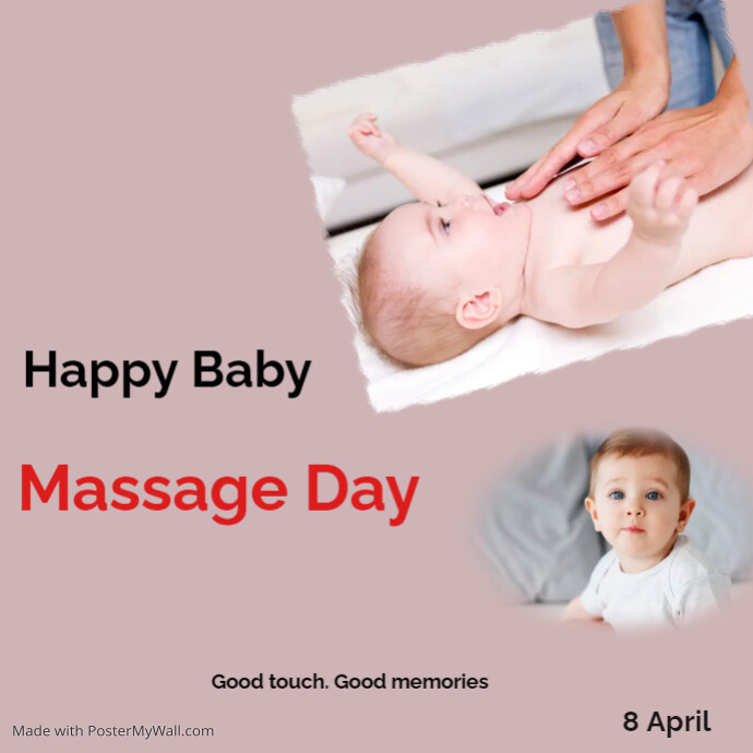 Happy Baby Massage Day Template | PosterMyWall