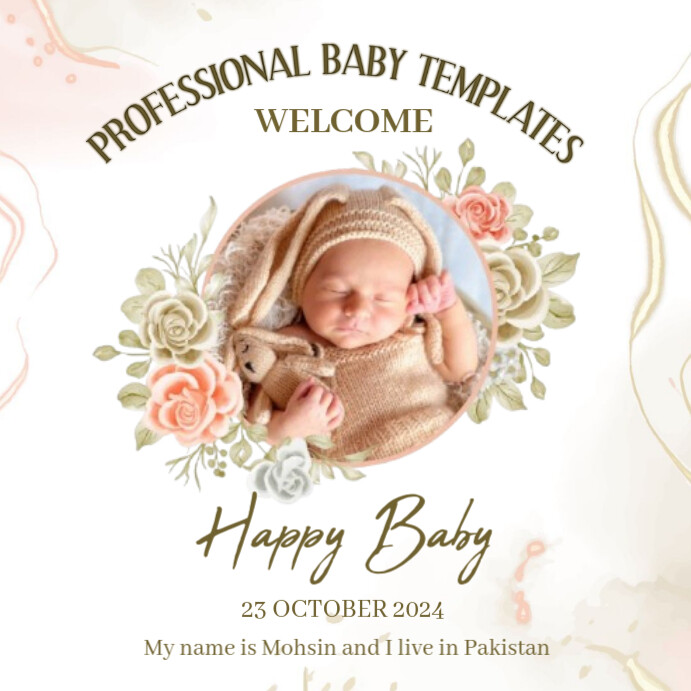 Copy of Happy Baby templates | PosterMyWall