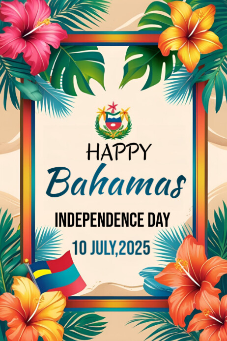 Copy of Happy Bahamas Independence Day template 2025 | PosterMyWall
