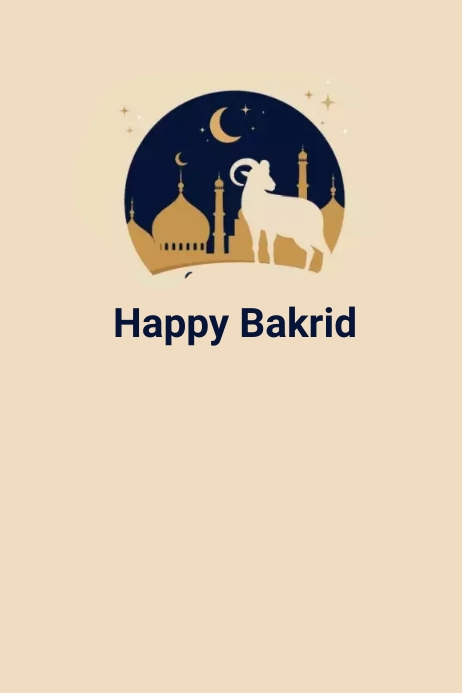 happy bakrid Template | PosterMyWall