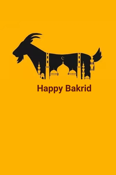 Plantilla de happy bakrid | PosterMyWall