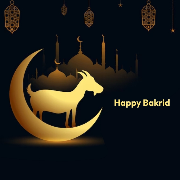 happy bakrid Template | PosterMyWall