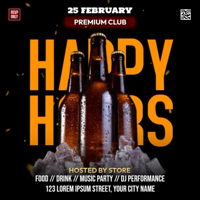 Happy Beer Ads Template | PosterMyWall