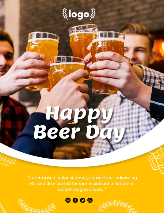 Happy Beer Day Template | PosterMyWall