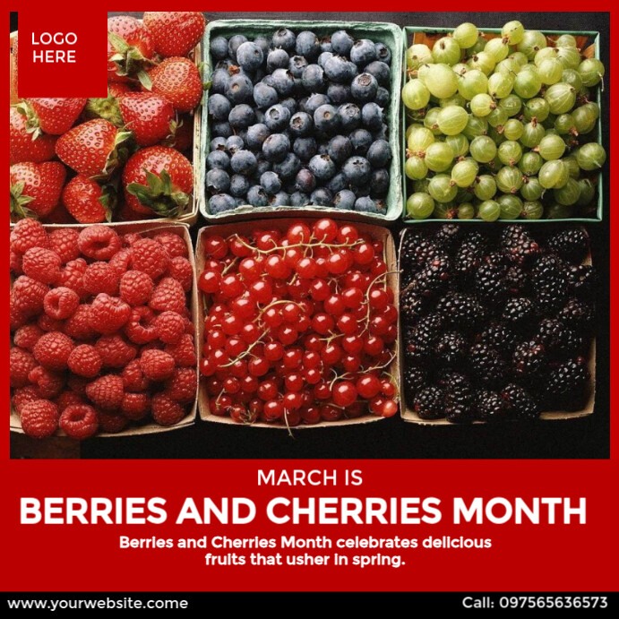 Copy of Happy Berries and Cherries Month | PosterMyWall