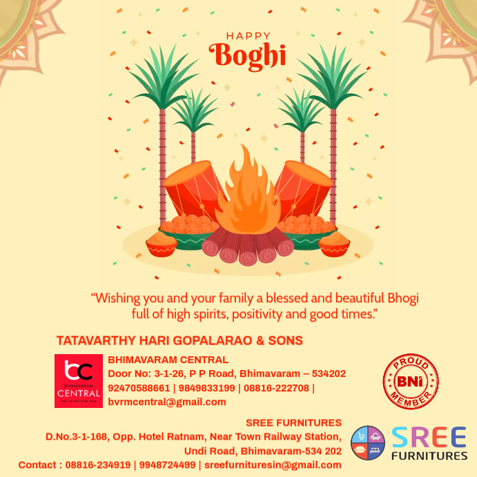 Happy Bhogi Template | PosterMyWall