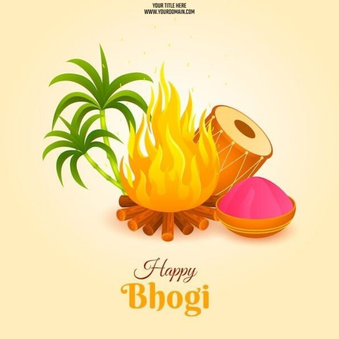 Copy of Happy Bhogi | PosterMyWall