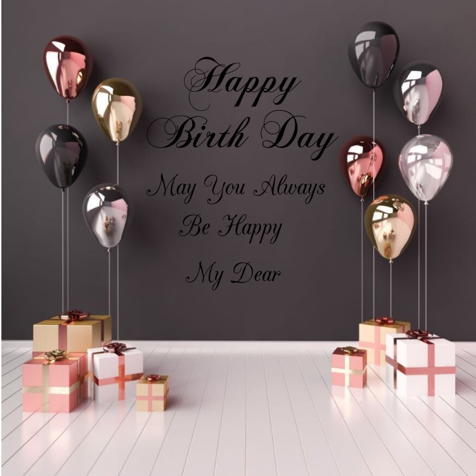 HAPPY BIRTH DAY Template | PosterMyWall
